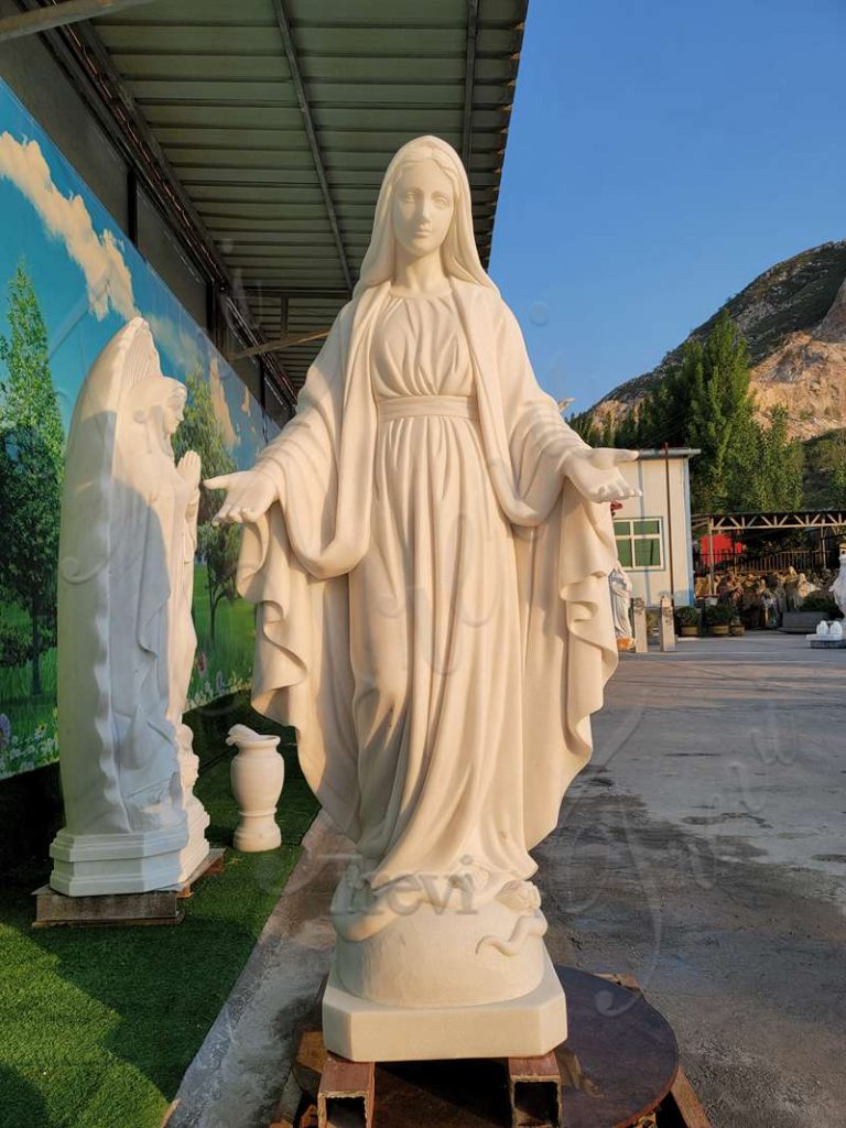 Marble Mary Our Lady of Peace Statue Catholic Church Decor Factory ...