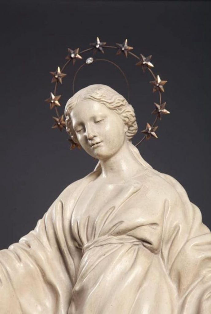 Church Marble Our Lady of The Smile Statue for Sale-Madonna garden ...