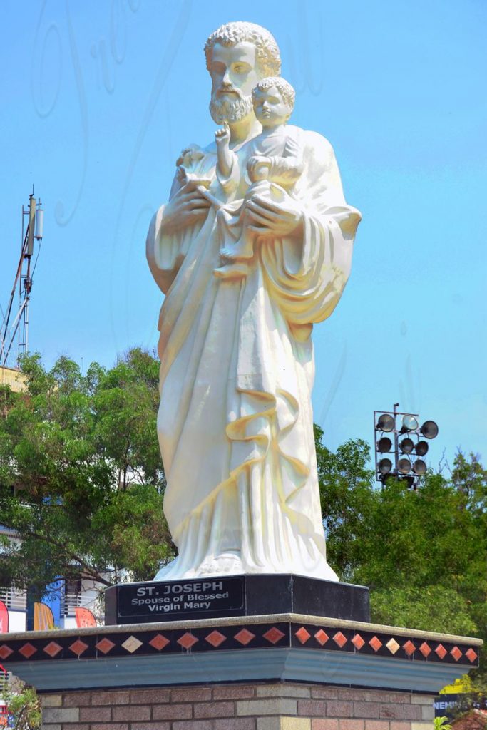 Large Outdoor Marble St Joseph Holding Baby Jesus Statue Supplier ...